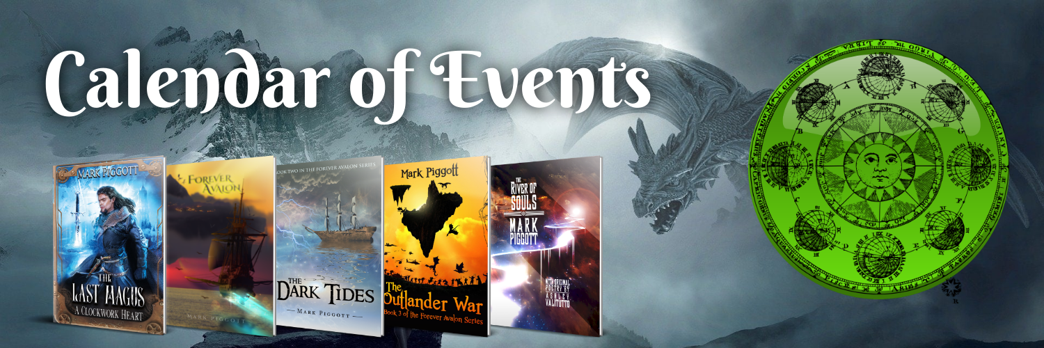 Events – Mark Piggott | Fantasy and Steampunk Author